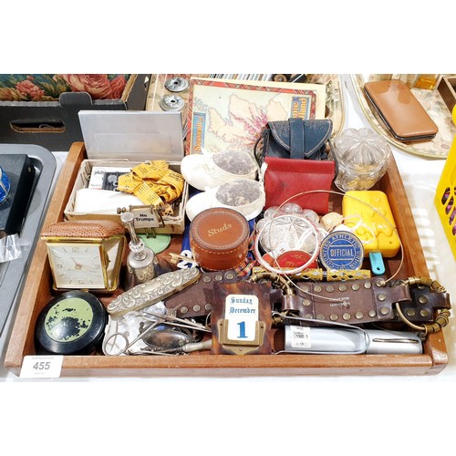 A tray of collectables. UK shipping £14.