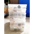 Eight storage boxes of model making supplies. No shipping. Arrange ...