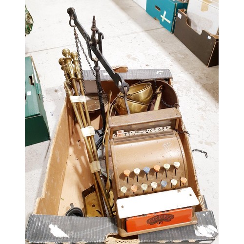 A box of metal ware. No shipping. Arrange collection or your own packer ...