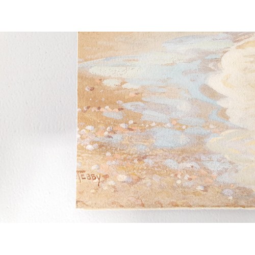 Arthur Kemp Tebby (1865-1935): a watercolour drawing depicting moored ...