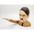 A modern cast iron novelty nutcracker in the form of Adolf Hitler ...