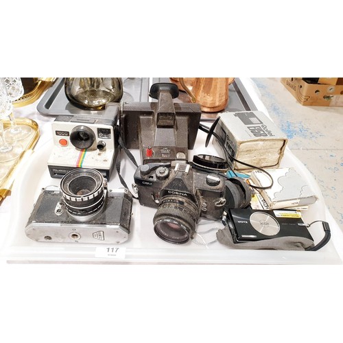 A vintage Edixa Mat Reflex B camera together with other cameras. UK ...