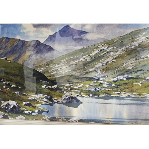 Megoram, Winston: "Blea Tarn, Lakeland" watercolour, signed lower right ...