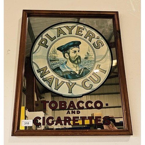 A Player's Navy Cut cigarette advertising mirror, overall size 50 ...