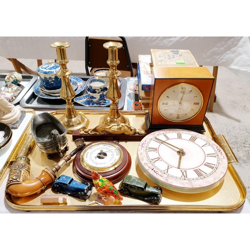 A tray of assorted including vintage Meccano Dinky toys and a vintage ...