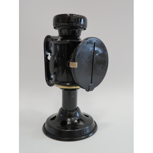 Vintage 1940's era spring loaded candle Cycle lamp with black out ...