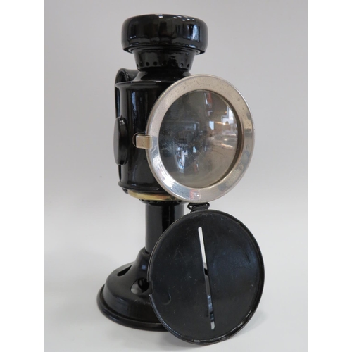 Vintage 1940's era spring loaded candle Cycle lamp with black out ...