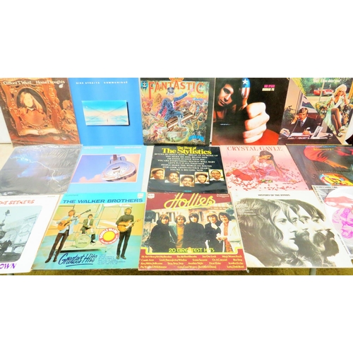 30 Vinyl Rock & Pop Vinyl LP's to include, Elton John, Dire Straights ...