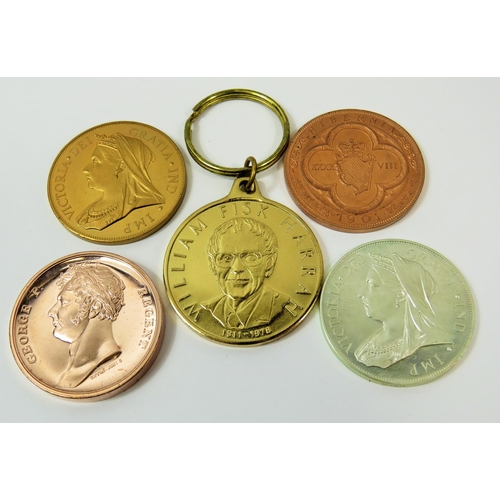 Selection of Victorian and Edwardian era Silver coins together with a ...