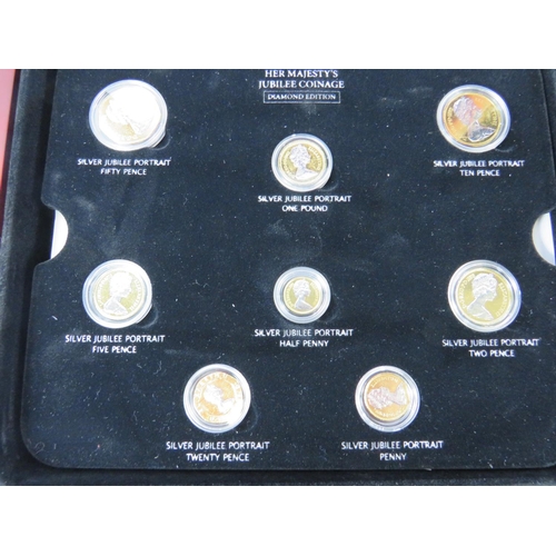 Selection of Mint British Coins which are 24ct gold plated, Most with ...