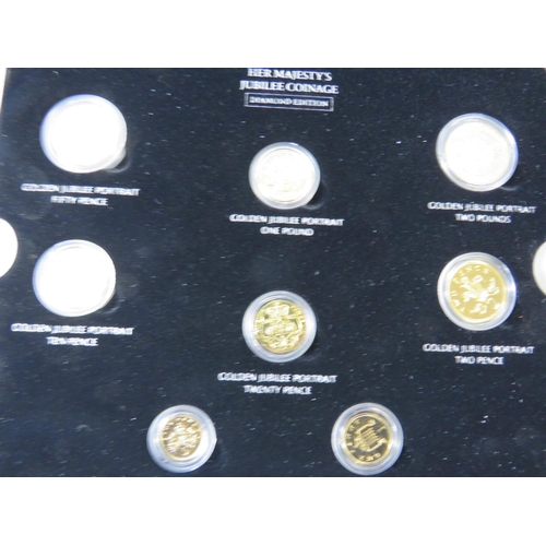 Selection of Mint British Coins which are 24ct gold plated, Most with ...