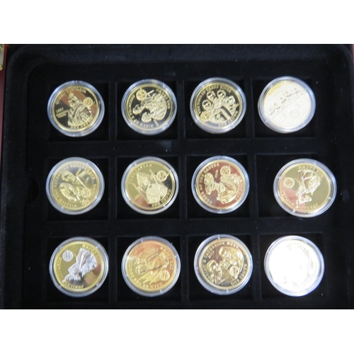 Selection of Mint British Coins which are 24ct gold plated, Most with ...