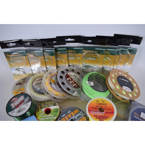 Large selection of Fly Lines, Fly Backings and assorted fly items.