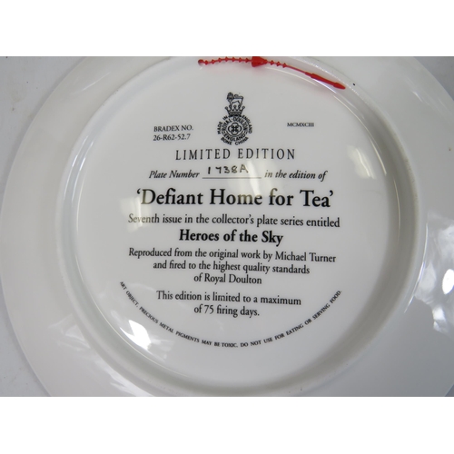 Seven Royal Doulton WW2 Aircraft decorative plates from the Heros of ...