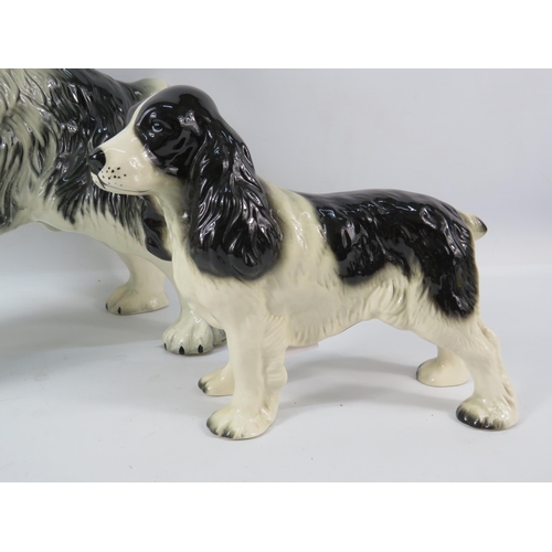 Two large figurines of Cocker Spaniel dogs by Melbaware and Coopercraft ...