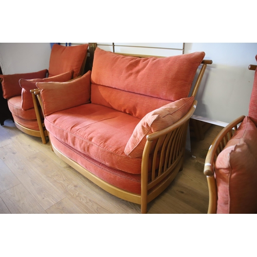 Ercol two seater settee in the Renaissance Style constructed in Elm in ...