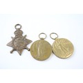 WW1 Medals 1914 Mons Star & Victory, Star 7343 Pte J.A. Knight R Berks ...