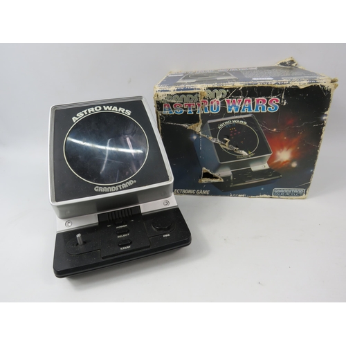 Vintage Grandstand Astro Wars Electronic arcade game with original box.
