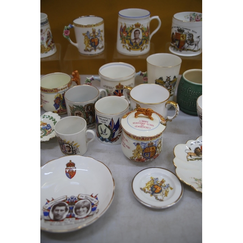 Large amount of Ceramic Commemorative items. See photos.