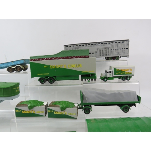 Billy Smarts circus diecast vehicles and trailers various makers.