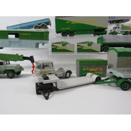 Billy Smarts circus diecast vehicles and trailers various makers.