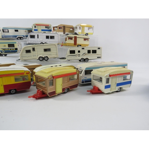 Large selection of Diecast and plastic model caravans Dinky, Corgi ...