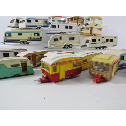 Large selection of Diecast and plastic model caravans Dinky, Corgi ...