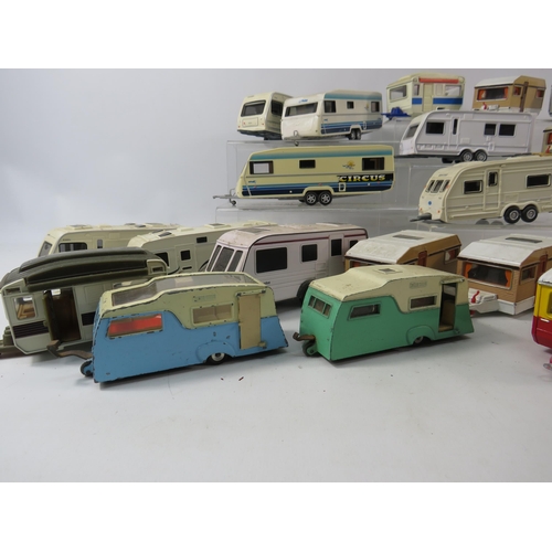 Large selection of Diecast and plastic model caravans Dinky, Corgi ...