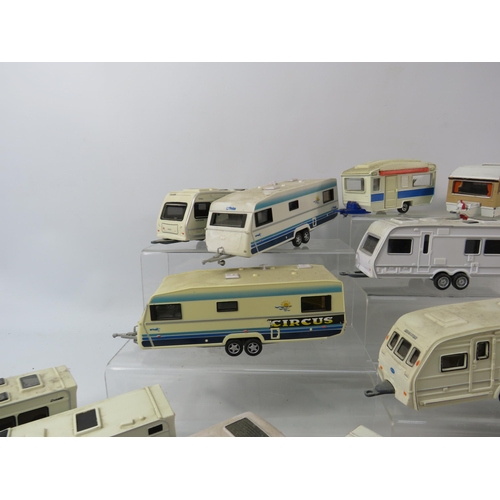 Large selection of Diecast and plastic model caravans Dinky, Corgi ...