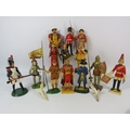 Selection of vintage airfix figurines, Henry VIII, Napoleon, Soldiers etc.