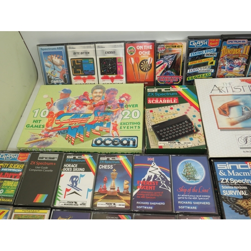 Selection of Sinclair ZX Spectrum 48 Games Cassettes plus blank or ...