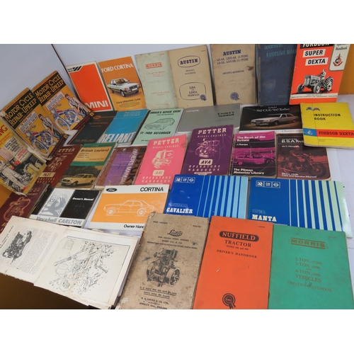 Selection of Car handbooks, guides and owners manuals. See photos.