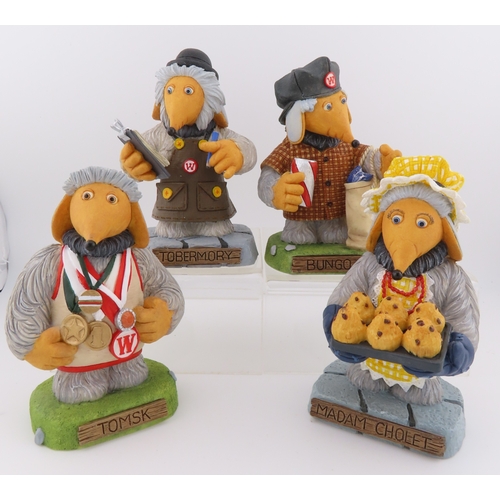 Four Robert Harrop designs The Wombles Collection figurines. With Boxes.
