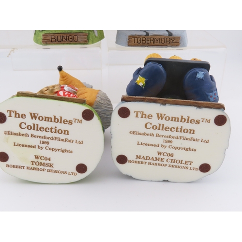 Four Robert Harrop designs The Wombles Collection figurines. With Boxes.