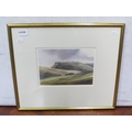 Watercolour of Pen-y-Ghent from Daleshead by Donald Crossley. Framed ...