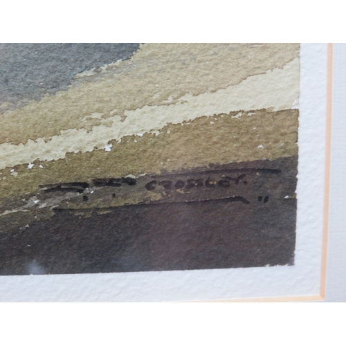 Watercolour of Pen-y-Ghent from Daleshead by Donald Crossley. Framed ...