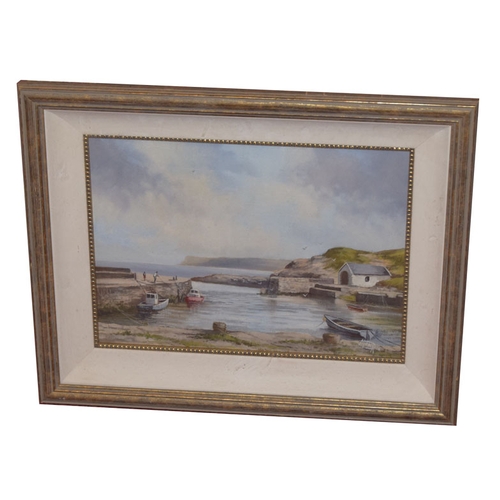An Oil Painting 'Ballintoy' - Desmond Moore