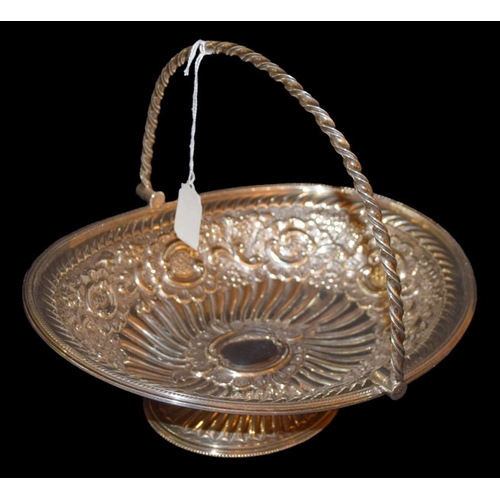 A Superb Very Heavy Silver Cake Basket, Birmingham 1902 - H Barker