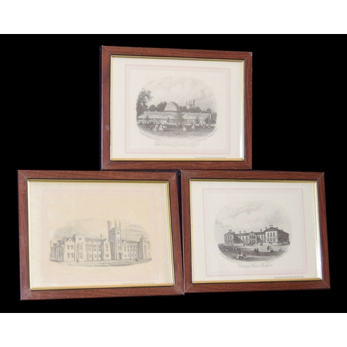 A Set of Three Framed Local Etchings