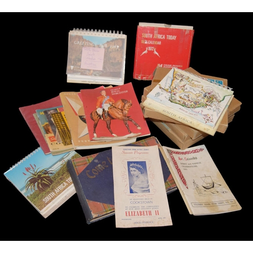 A Boxed Lot of Old Calendars etc