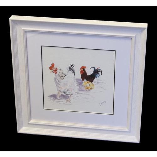 A Watercolour 'Free Range' - Lorraine Kidd