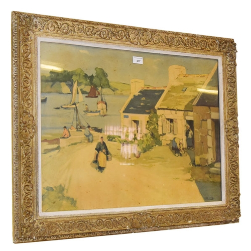 An Early Framed Print 'Heading Home' - R Wintz
