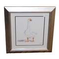 A Framed Watercolour 'Goose on the Loose' - Lorraine Kidd
