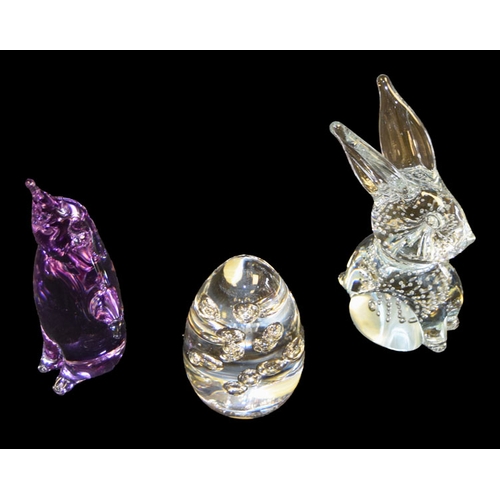 Three Crystal Paperweights