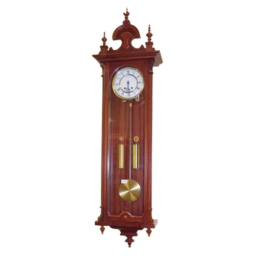 A Very Nice Slimline Double Weight Vienna Wall Clock