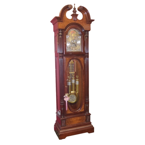 A large Presidential Collection Triple Weight Longcase Clock