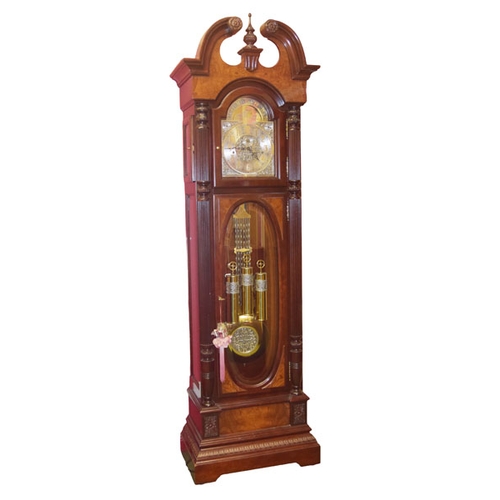 A large Presidential Collection Triple Weight Longcase Clock