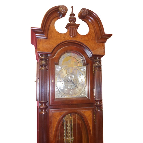 A large Presidential Collection Triple Weight Longcase Clock
