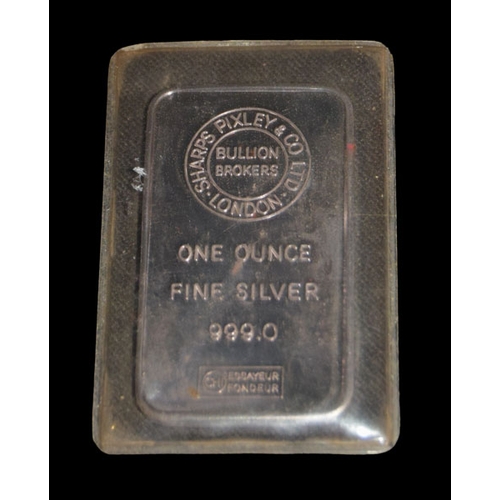 A 1 Ounce Silver Ingot