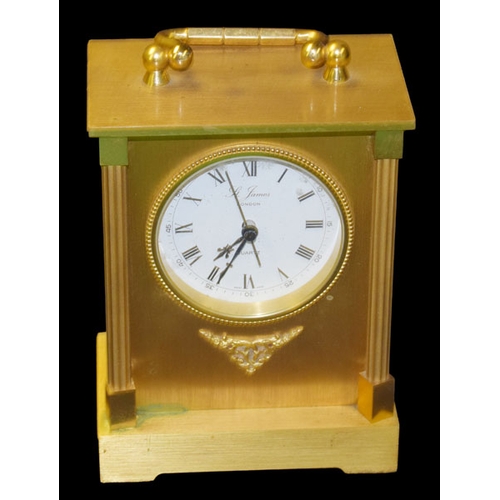 A Carriage Style Mantle Clock